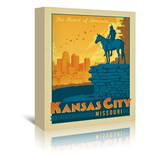 Asa Kansascity by Anderson Design Group Wrapped Canvas - Americanflat - 5" x 7" - Bed Bath ...